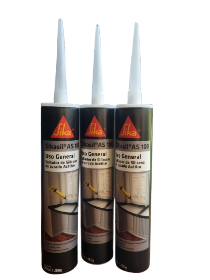 Engel Accesorios - SELLADOR SILICONA SIKASIL AS-100 ACETICO BLANCO X 280 ML